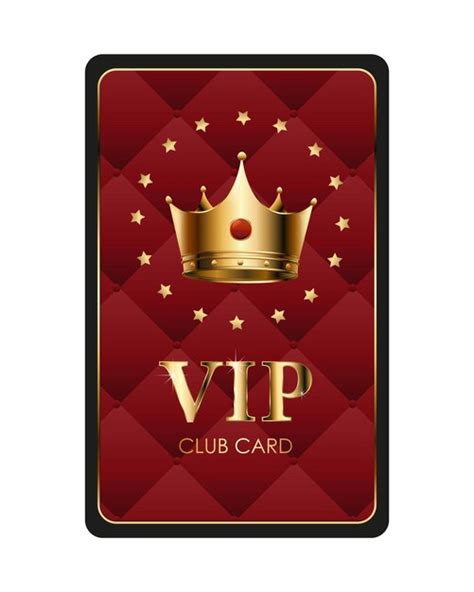 Premium Vector Luxury Vip Club Card With Golden Elements Srats Golden Crown And Red Background