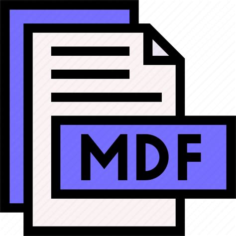 Mdf Format Type Archive File And Folder Icon Download On Iconfinder