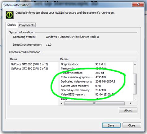 Windows How Do I Determine How Much VRAM Is In The System Super User