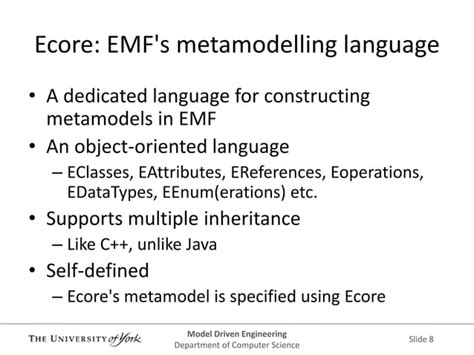 Eclipse Modeling Framework Emf And Graphical Modeling Framework Gmf Ppt