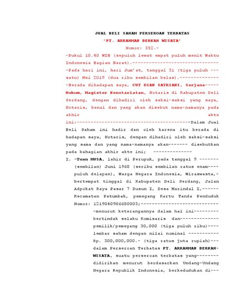 Hibah Saham Pdf