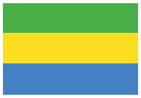 National Flag Of Gabon Flat Color Icon 16592350 Vector Art At Vecteezy