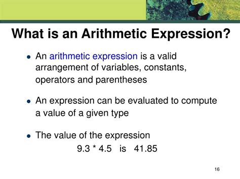 Ppt Chapter 3 Arithmetic Expressions Powerpoint Presentation Free Download Id6893507