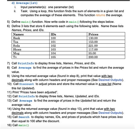 Solved I Need To Create A Python Function Using Lists And