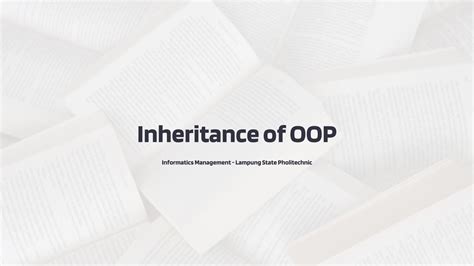 Inheritence Object Oriented Programming Youtube
