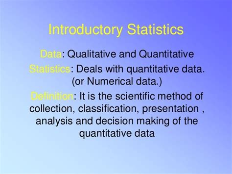 Applications Of Statistics