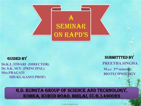 Rapd Ppt Pptx