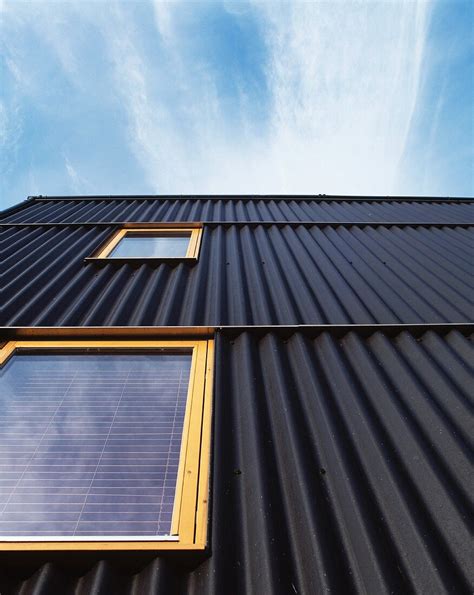 House Facade With Black Corrugated Metal … Buy Image 11013789 Living4media