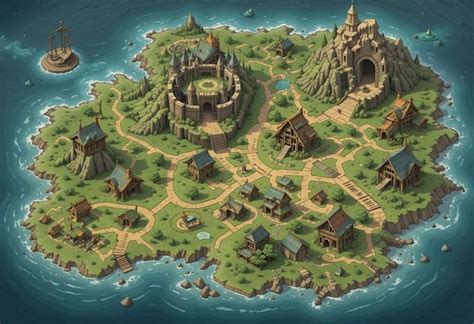 Custom Vector Fantasy Maps Rpg Game Map Illustration By Chrisilliams