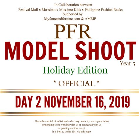 Philippine Fashion Racks Fun Club Pfr Model Shoot Year 5 Holiday