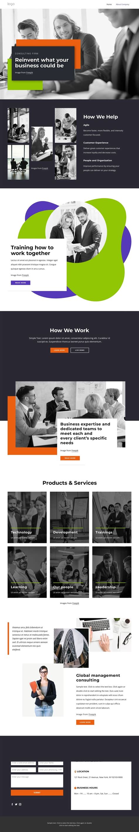 experience and digital transformation static site generator by nicepage