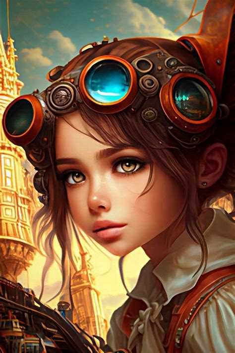 Arte Steampunk Steampunk Goggles Fantasy Heroes Fantasy Art Women