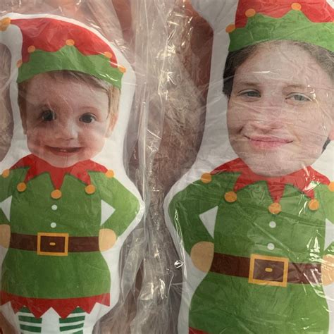 My Face Pillow Custom Personalized Photo Pillow T Christmas Elf
