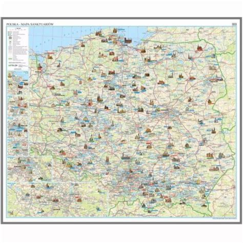 POLSKA SANKTUARIA MAPA MAGNETYCZNA ARTGLOB