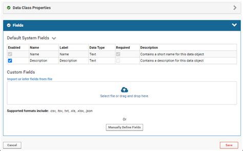 Create Data Class Documentation