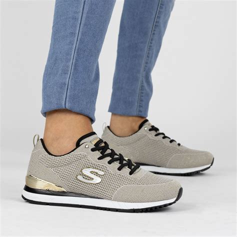 Skechers Originals Lage Sneakers Voor Dames Taupe Shoemixxnl