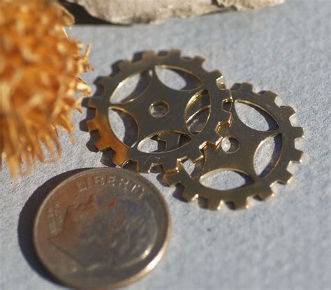 Bronze 19mm Blank Gear Cog Cutout For Metalworking Blanks Stamping