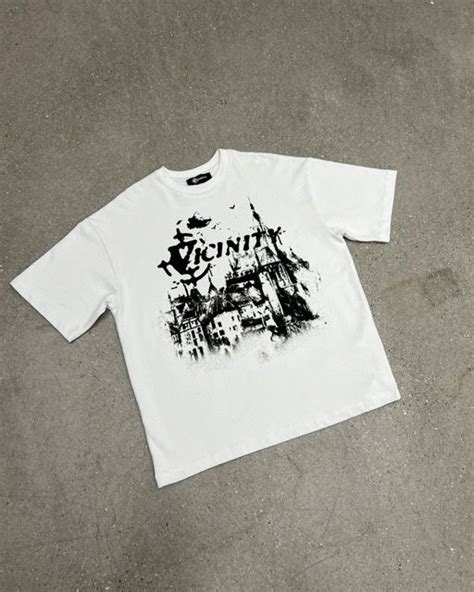 Vicinity Haunted House Tee White Clothes Design Black Men Fashion