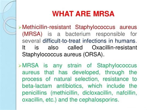 Mrsa An Update