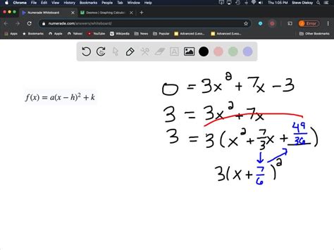 Solvedcomplete The Square To Write Each Function In The Form Fxax
