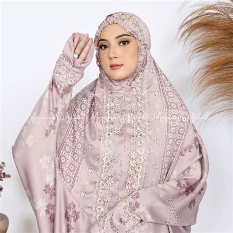 Jual Mojang Mukena Terusan Silk Premium Lunara Series Shopee Indonesia