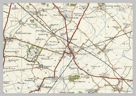1920 Collection Bicester Ordnance Survey Map I Love Maps