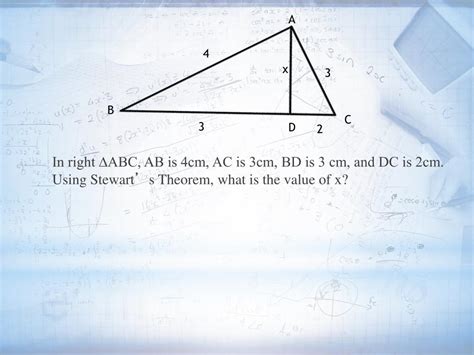 Ppt Stewarts Theorem Powerpoint Presentation Free Download Id 673811