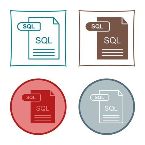 SQL Vector Icon Vector Art At Vecteezy