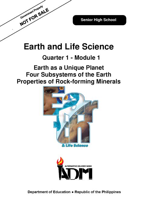 SOLUTION Earth And Life Science Module 1 With Answer Key Studypool