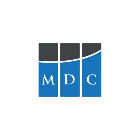 Mdc Letter Logo Design On White Background Mdc Creative Initials