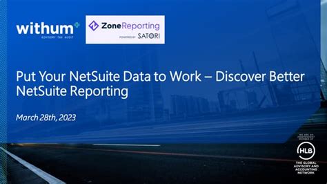put your netsuite data to work discover better netsuite reporting ppt