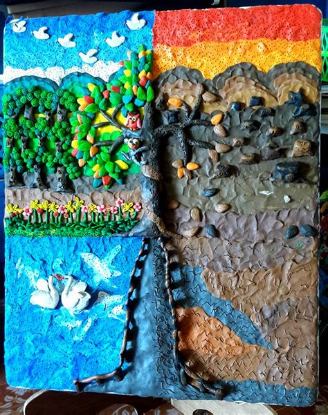 การสร้างภาพปะติด การสร้างภาพปะติดและปั้นดินน้ำมัน By Krua