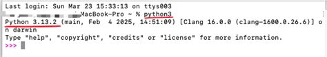 安装和管理最新的python3环境（以mac为例） mac安装python3 13 csdn博客