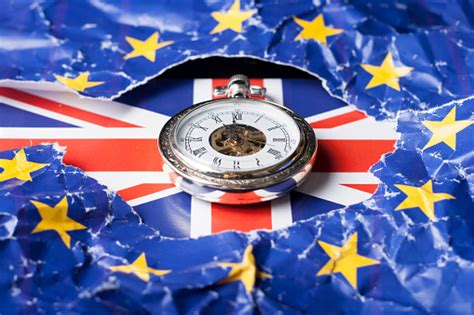 유럽 연합 개념으로 영국 관계입니다 Brexit입니다 출구 개념에 대 한 시간입니다 Referendum에 대한 스톡 사진 및
