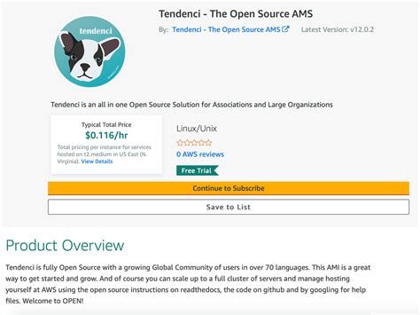 open source association management software in the amazon aws