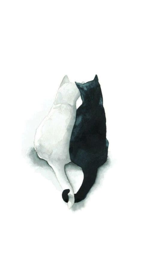 Yin Yang Balancing Cats Wall And Art Print Yin Yang Cats Artofit