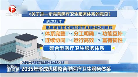 关于进一步完善医疗卫生服务体系的意见发布 高清1080P在线观看平台 腾讯视频