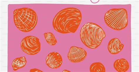 분홍색 배경에 조개껍데기의 분홍색과 빨간색 그림 벡터 Unsplash의 무늬 이미지