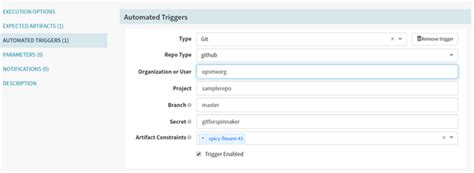 Spinnaker Pipeline Triggersgit Pushgithub Artifacts Opsmx Blog