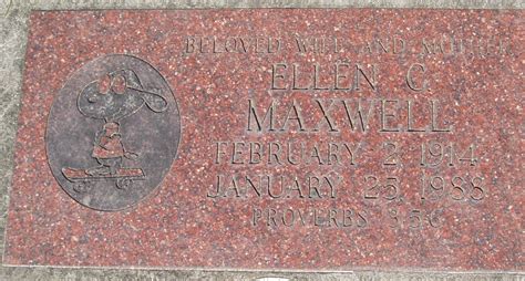 Ellen Clara Ottosen Maxwell 1914 1988 Find A Grave Gedenkplek