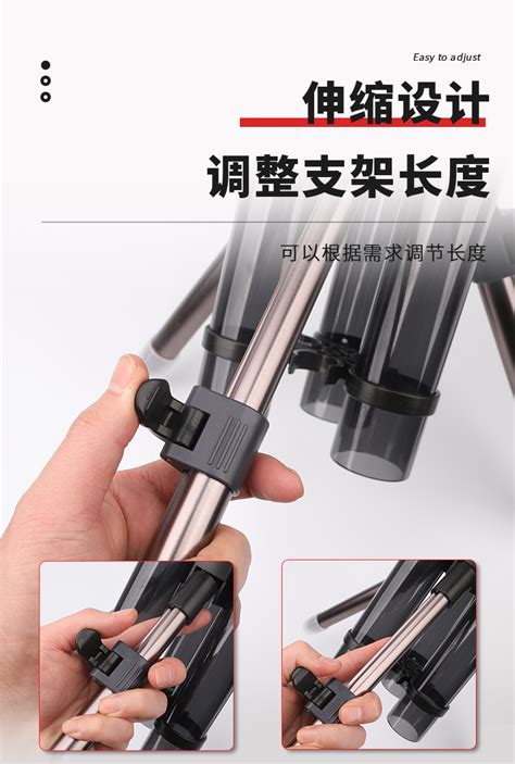 跨境辰宇便携式路亚竿折叠插杆器三脚支架挂杆器铝合金收鱼竿收纳 阿里巴巴