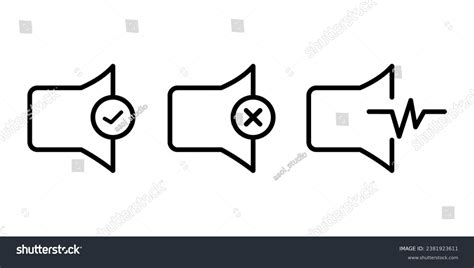 Icons That Increase Decrease Sound Icon Stock Vector Royalty Free