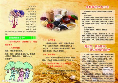 脑卒中三折页设计图 DM宣传单 广告设计 设计图库 昵图网nipic