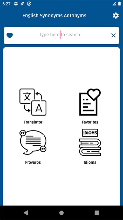English Synonyms And Antonyms Dictionary Apk สำหรับ Android ดาวน์โหลด