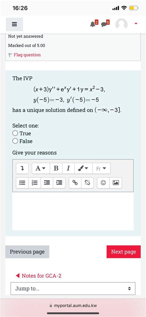 Solved Question 7 Not Yet Answered Marked Out Of 500 P Flag
