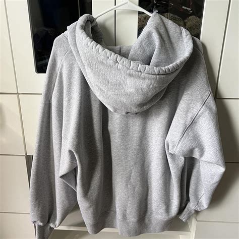 Aritzia Graphic Hoodie Tna Heather Grey Depop