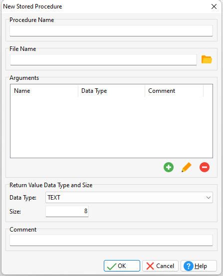 Creating A New Stored Procedure
