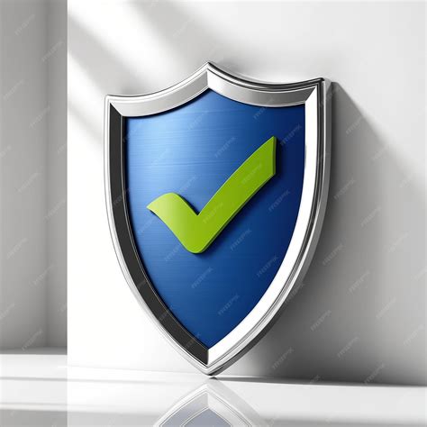 Shield Check Mark Icon 3d Vector Illustration Security Guaranteed Icon