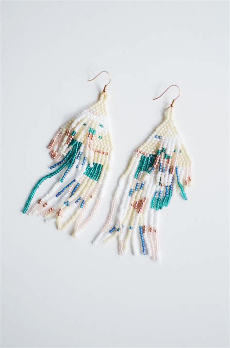 Seed Bead Earrings Cakies