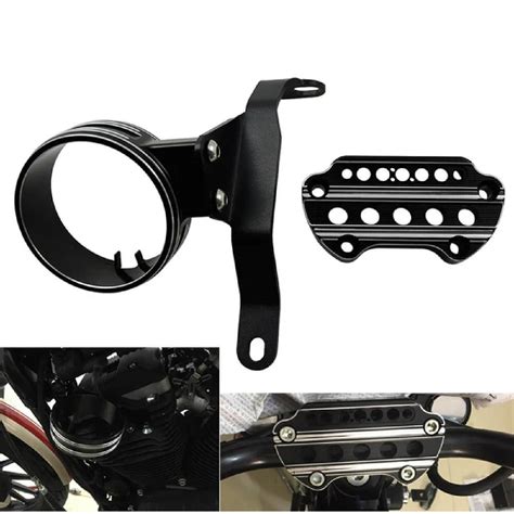 04 Up Sportster Speedometer Relocation Mount Instrument Bracket Sma Motorcycle Accessories